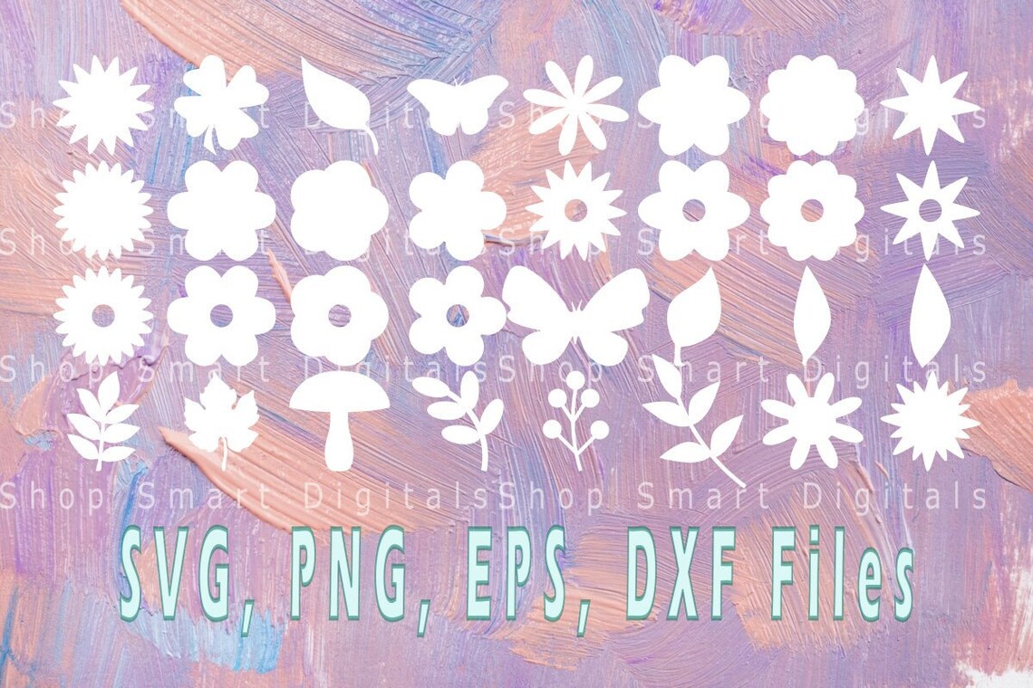 Flower Svg Floral Svg Paper Flower Elements Svg Svg - Etsy