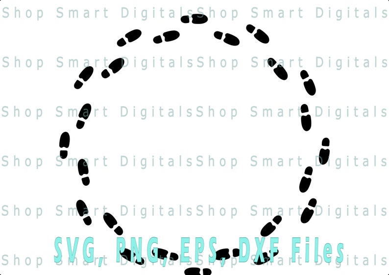Footprint Svg Cut File Footsteps Vector Files Shoe Print - Etsy