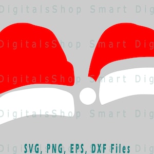 Santa Hat SVG | Simple Santa Hat Cut File | Christmas Svg File | for ...