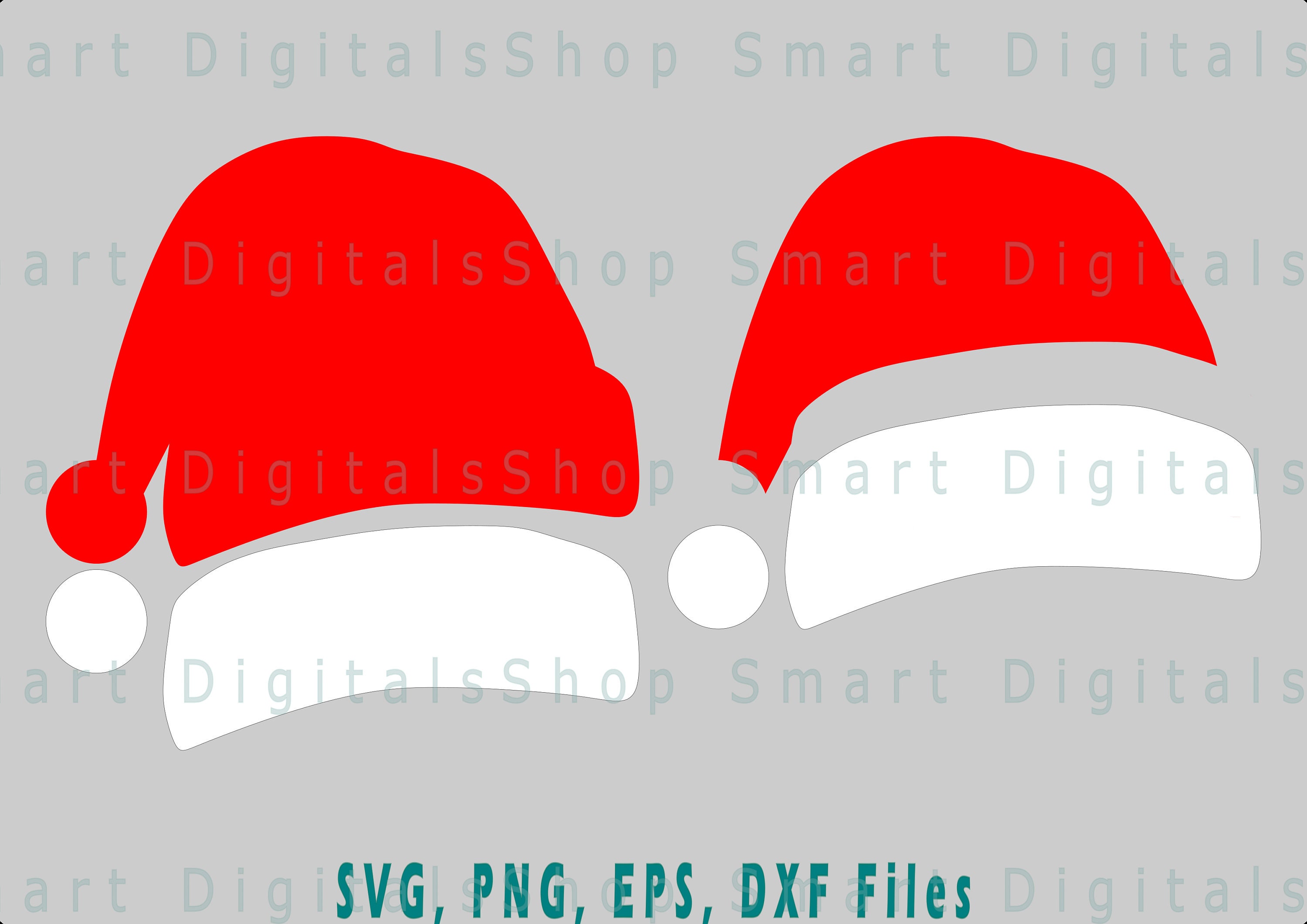 Santa Hat SVG Simple Santa Hat Cut File Christmas Svg File - Etsy