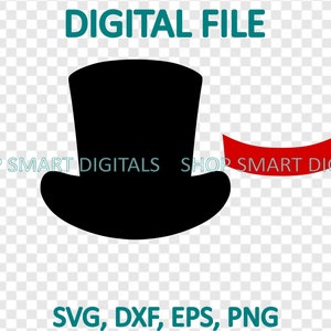 Snowman Hat Svg | Christmastop Hat Svg | Top Hat Cut File | Download ...