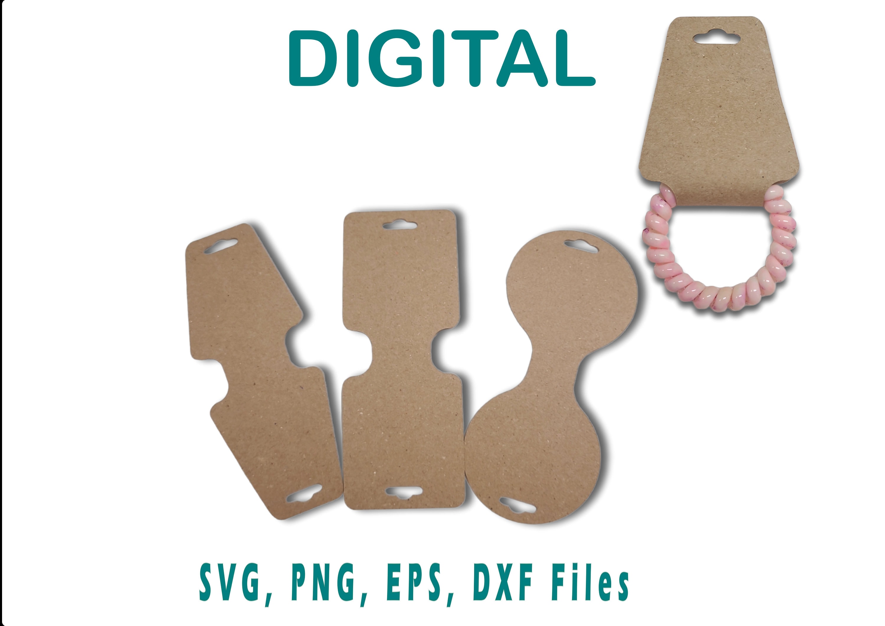 Bracelet Display Card Template Svg | Jewelry Holder Card Cut File for ...