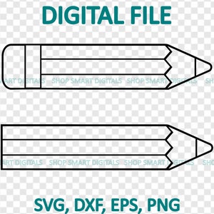 Pencil Outline Svg, Pencil Cut File, School Svg, Teacher Svg, Pencil ...