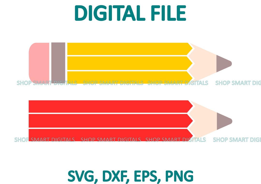 Pencil Svg, Pencil Cut File, School Svg, Teacher Svg, Pencil Clipart ...