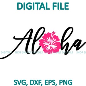 Aloha Svg, Aloha Clip Art, Summer Svg, Hawaiian Svg, Beach Svg ...