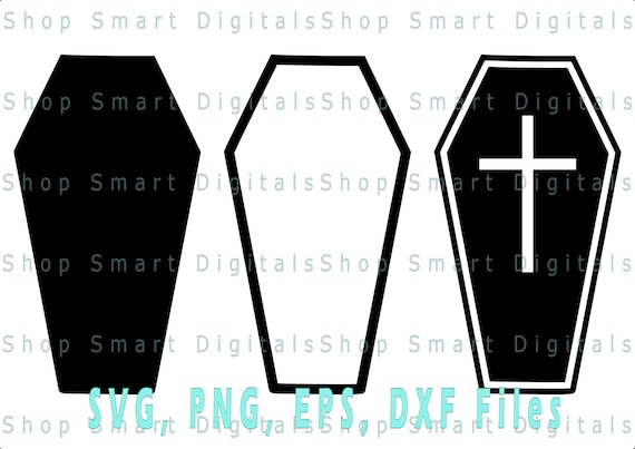 Coffin SVG Files Halloween SVG Cut Files Coffin Casket - Etsy