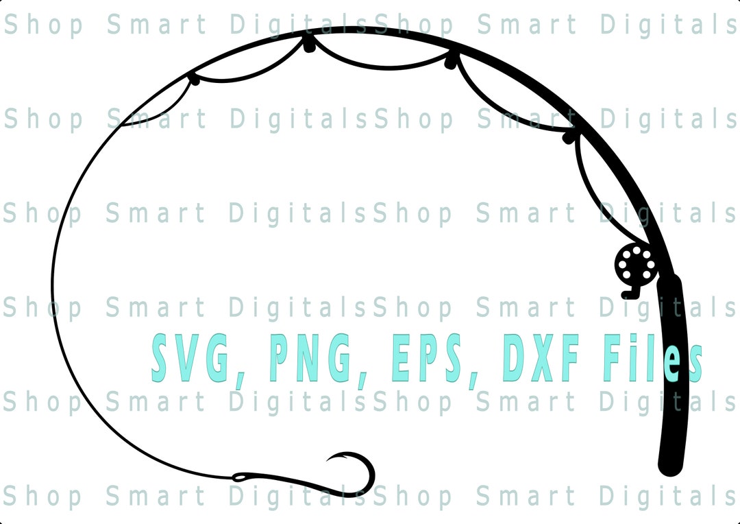 Fishing Rod SVG, Fishing SVG, Fishing T-shirt SVG, Digital Download for ...
