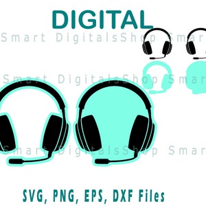 Headset Svg Gamer Headset Svg Gaming Cut File Gaming Cake Topper Cut ...