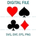 Card Suits Svg, Playing Card Suits, Clip Art Vector | Digital Download ...