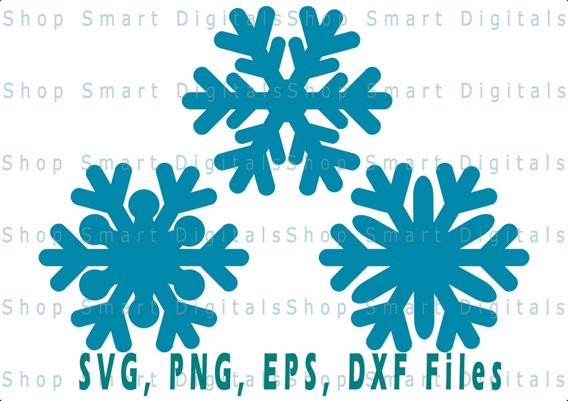 Snowflake SVG Simple Snowflake Cut File Download for - Etsy