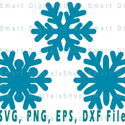 Snowflake SVG Simple Snowflake Cut File Download for - Etsy