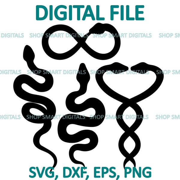 Snake Silhouette - Etsy