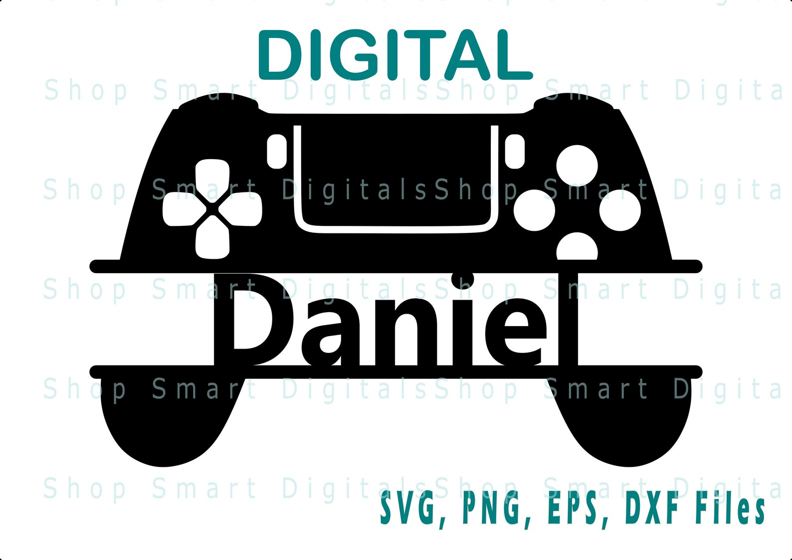 Game Controller Svg | Game Controller Monogram Svg | Cut File | Digital ...