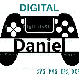 Game Controller Svg | Game Controller Monogram Svg | Cut File | Digital ...