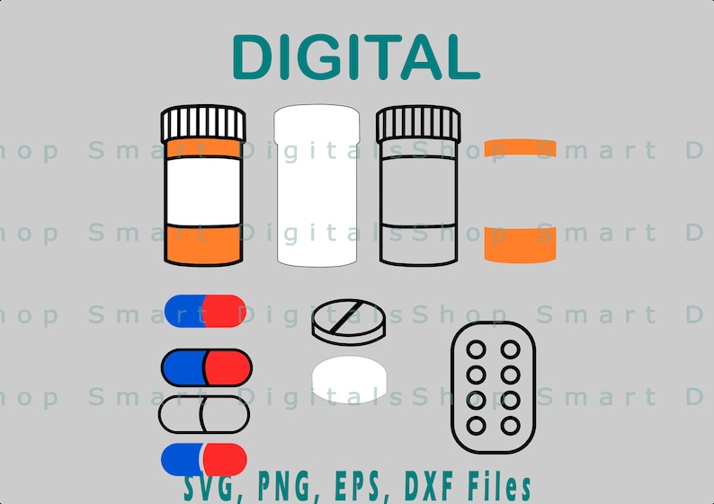 Medicine SVG Prescription Pill SVG Pills Doctor Clip Art - Etsy