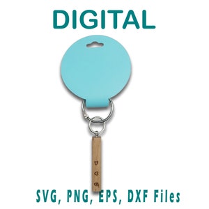 Keyring Display Card Template Svg | Keychain Display Card Cut File for ...