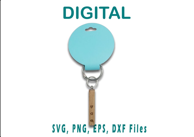 Keyring Display Card Template Svg | Keychain Display Card Cut File for ...