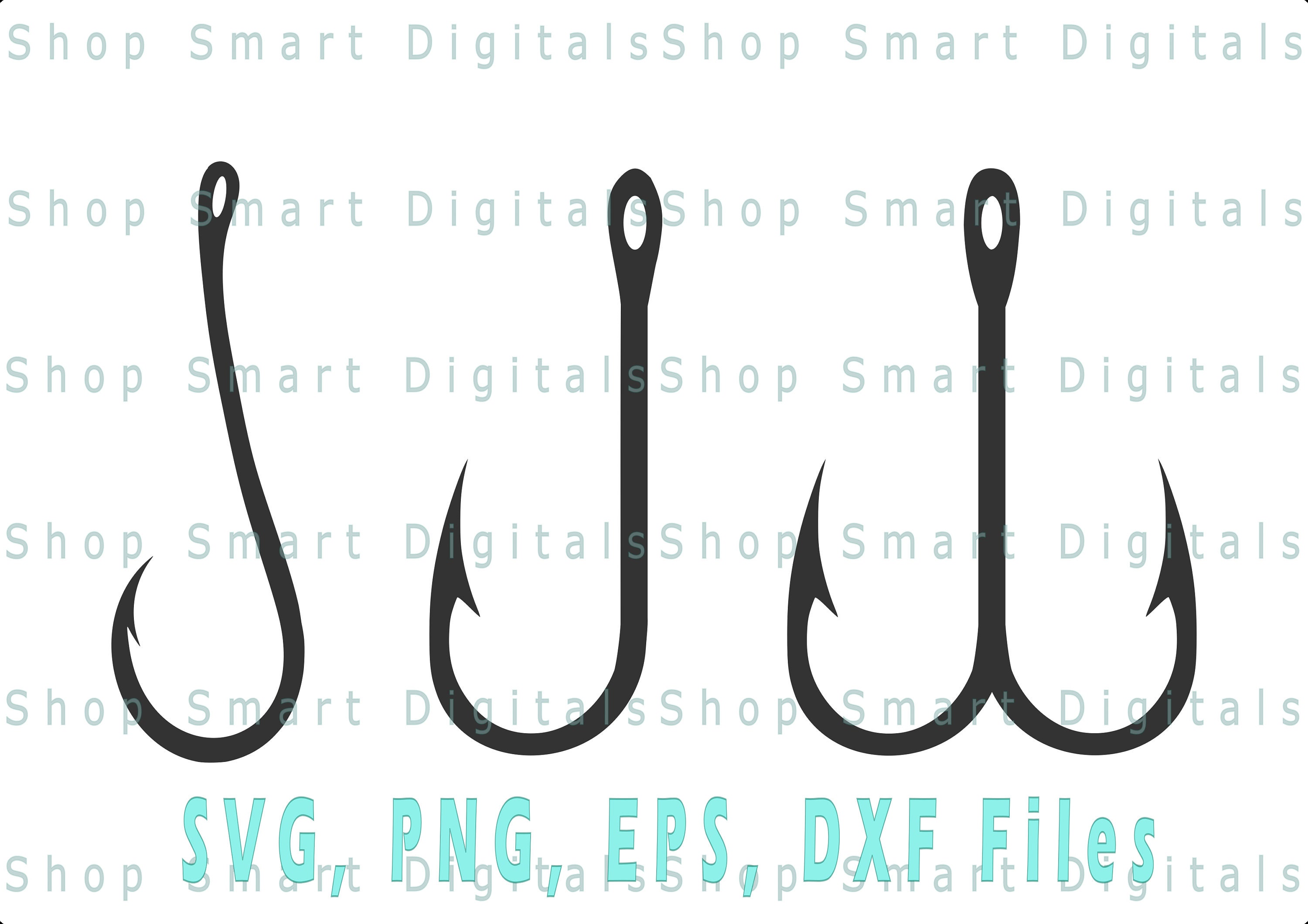 Fish Hook SVG, Fishing Hook SVG, Fishing SVG, Digital Download for ...
