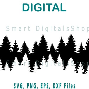 Forest SVG | Treeline SVG Cut File | Woods Svg | Forest Tree Cricut SVG ...