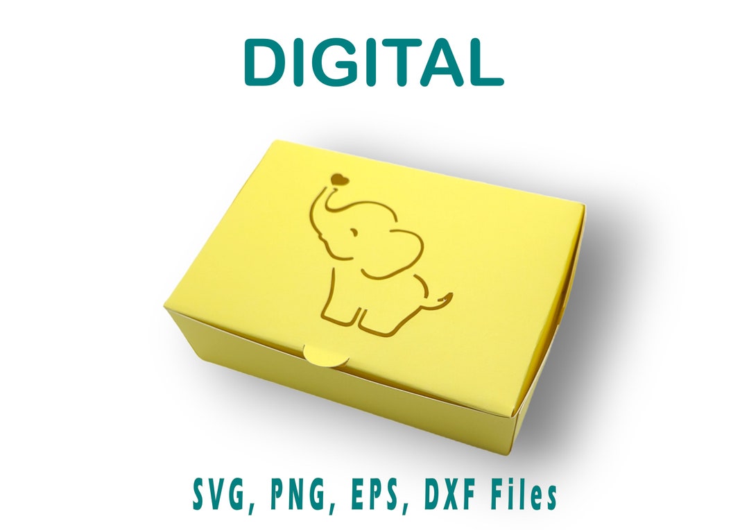 Gift Box Template SVG | Favor Box Template Cut File | Display Box Svg ...