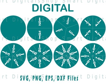 Fractions Svg for Cricut - Etsy