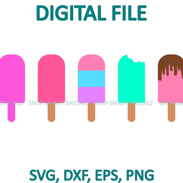 Popsicle Clipart - Etsy