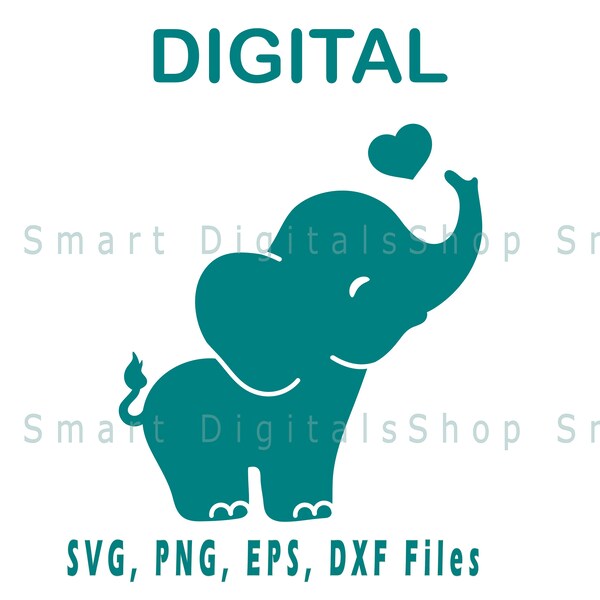 Baby Elephant Svg - Etsy