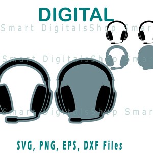 Headset Svg | Gamer Headset Svg | Gaming Cut File | Gaming Cake Topper ...