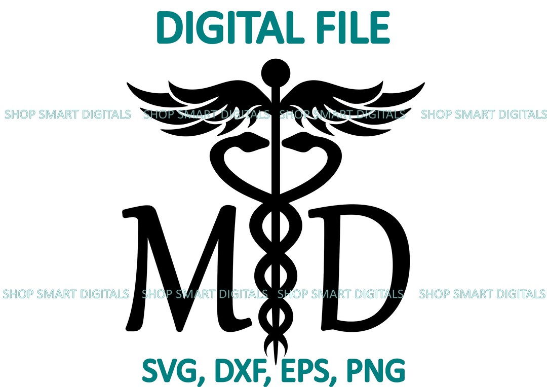 Medical Symbol SVG, MD Svg, Caduceus Svg, Doctor Svg, Nurse Svg MD ...