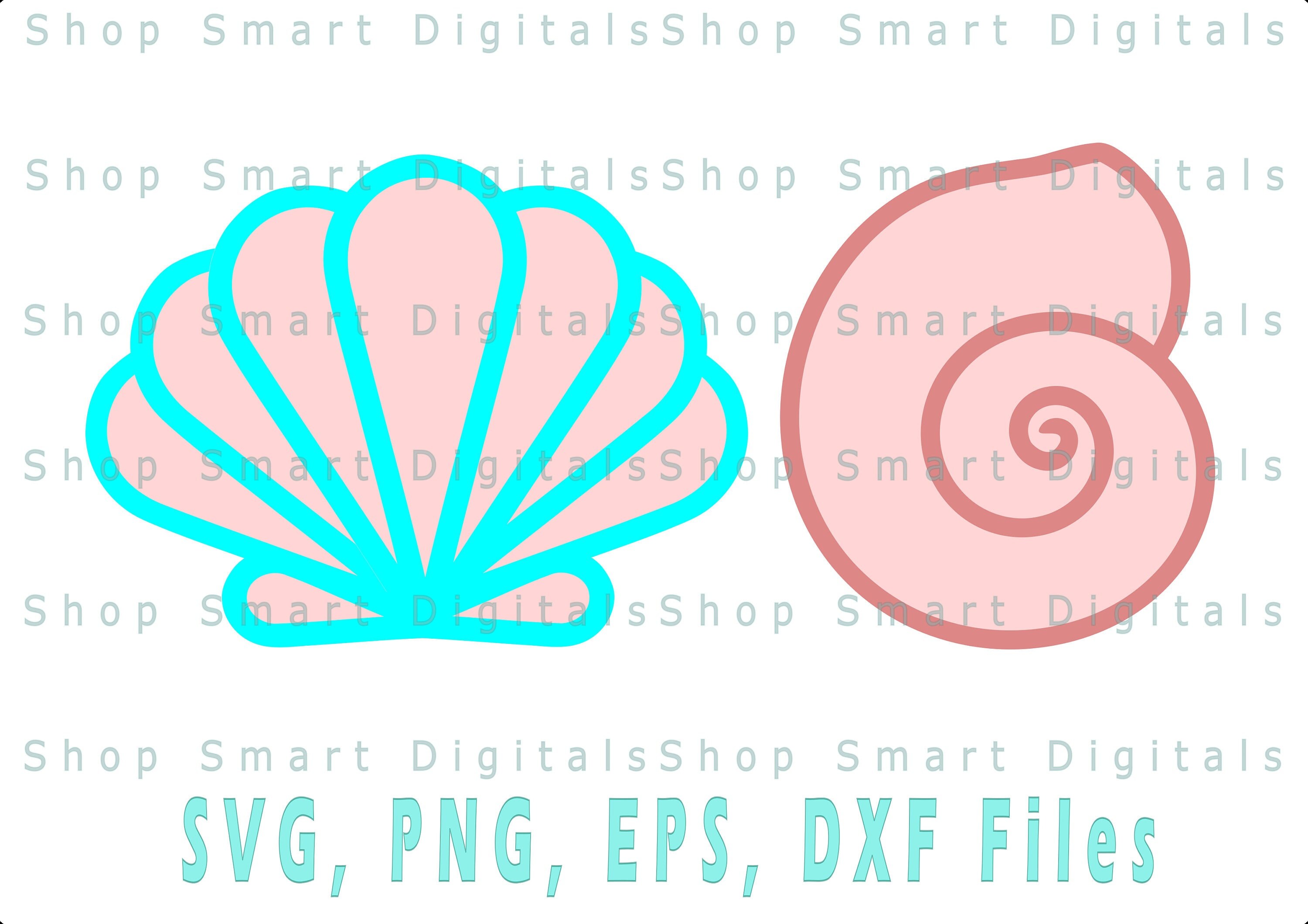 Seashell SVG Ocean Svg Beach Svg Under the Sea Svg Digital - Etsy UK