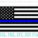 Blue Line Flag Cut File | Blue Line USA Flag Svg | Police US Flag SVG ...