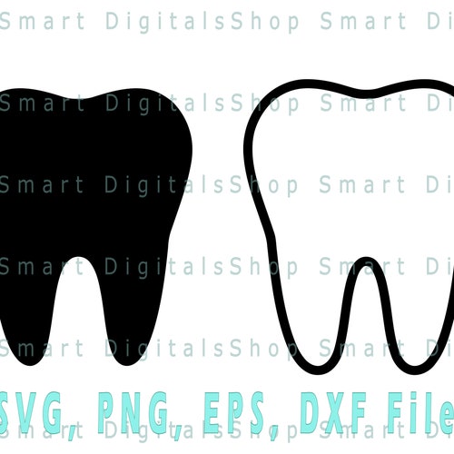 Tooth Svg Tooth Teeth Dental Cut File Digital Download for - Etsy