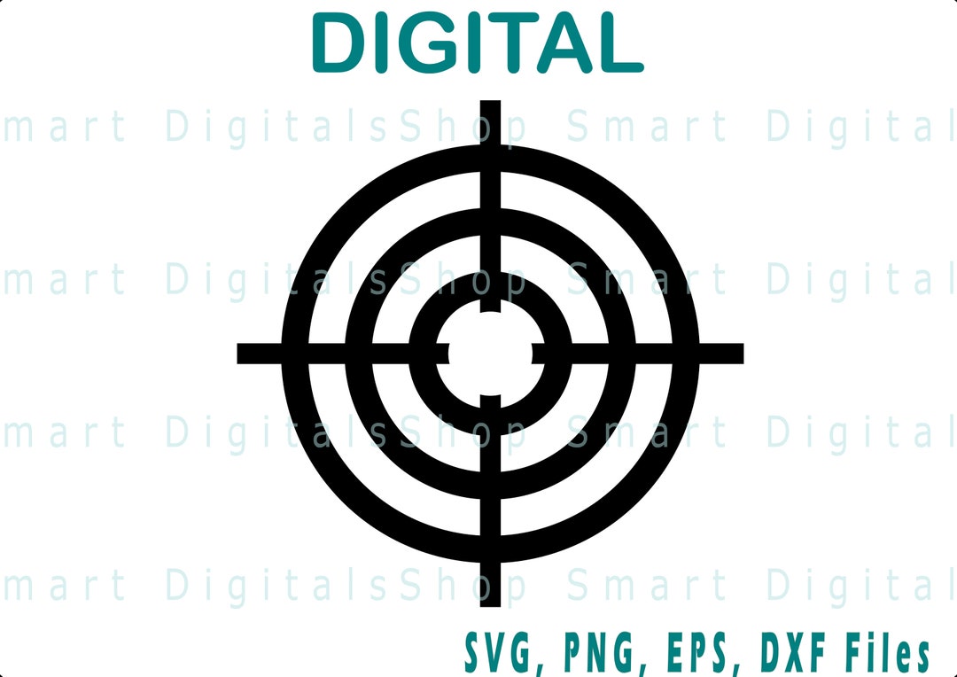 Target SVG, Bullseye SVG, Shooting Target SVG, Clipart, Cut Files ...