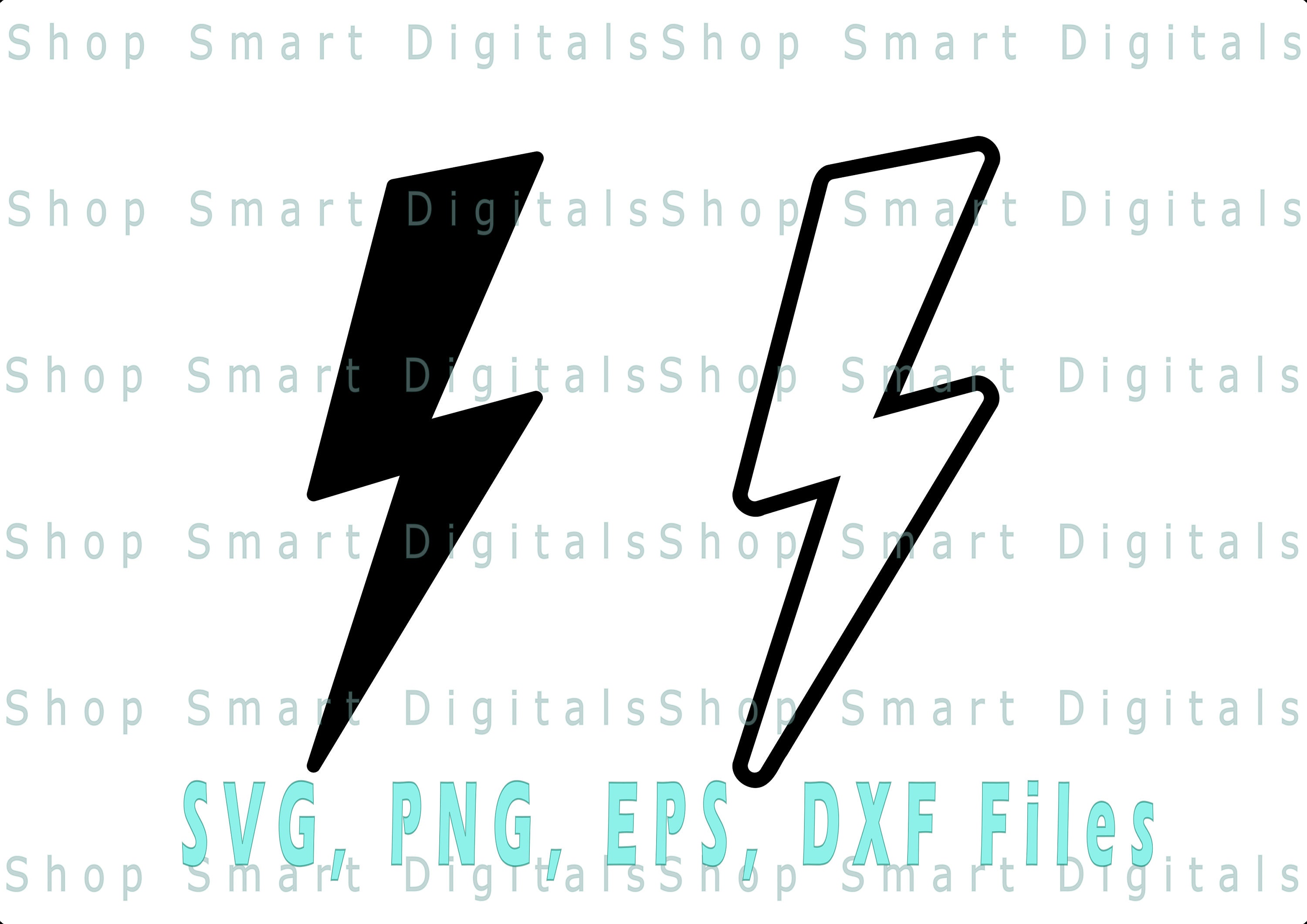 Lightning Strike Svg Bolt Thunder Shock Cut File Digital Download for ...