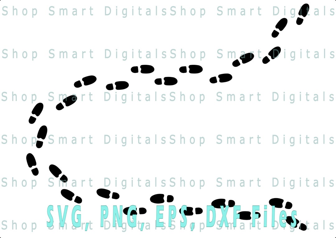 Footprint Svg Cut File| Footsteps Vector Files | Shoe Print Circle Svg ...