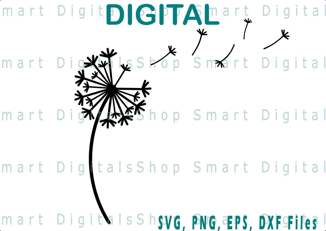 Dandelion Svg | Dandelion Cut File | Floral Svg | Digital Download for ...