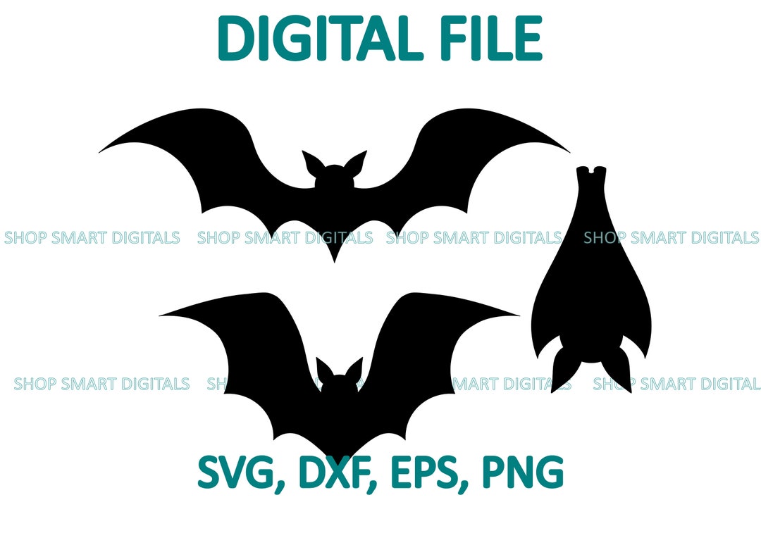 Murciélagos SVG Imágenes Prediseñadas de Halloween - Etsy España