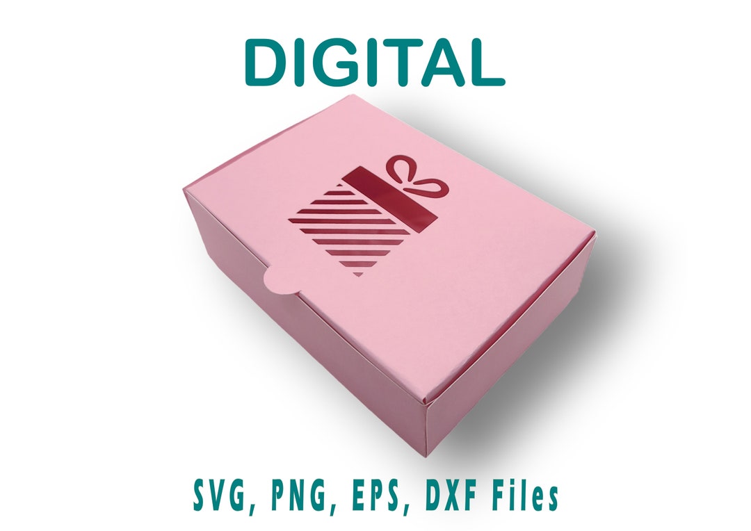 Gift Box Template SVG | Favor Box Template Cut File | Display Box Svg ...