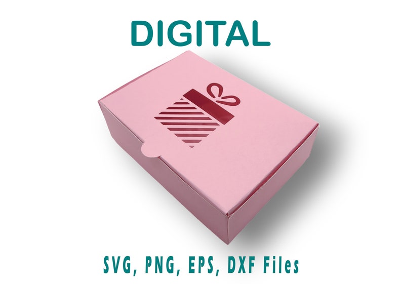 Gift Box Template SVG Favor Box Template Cut File Display - Etsy