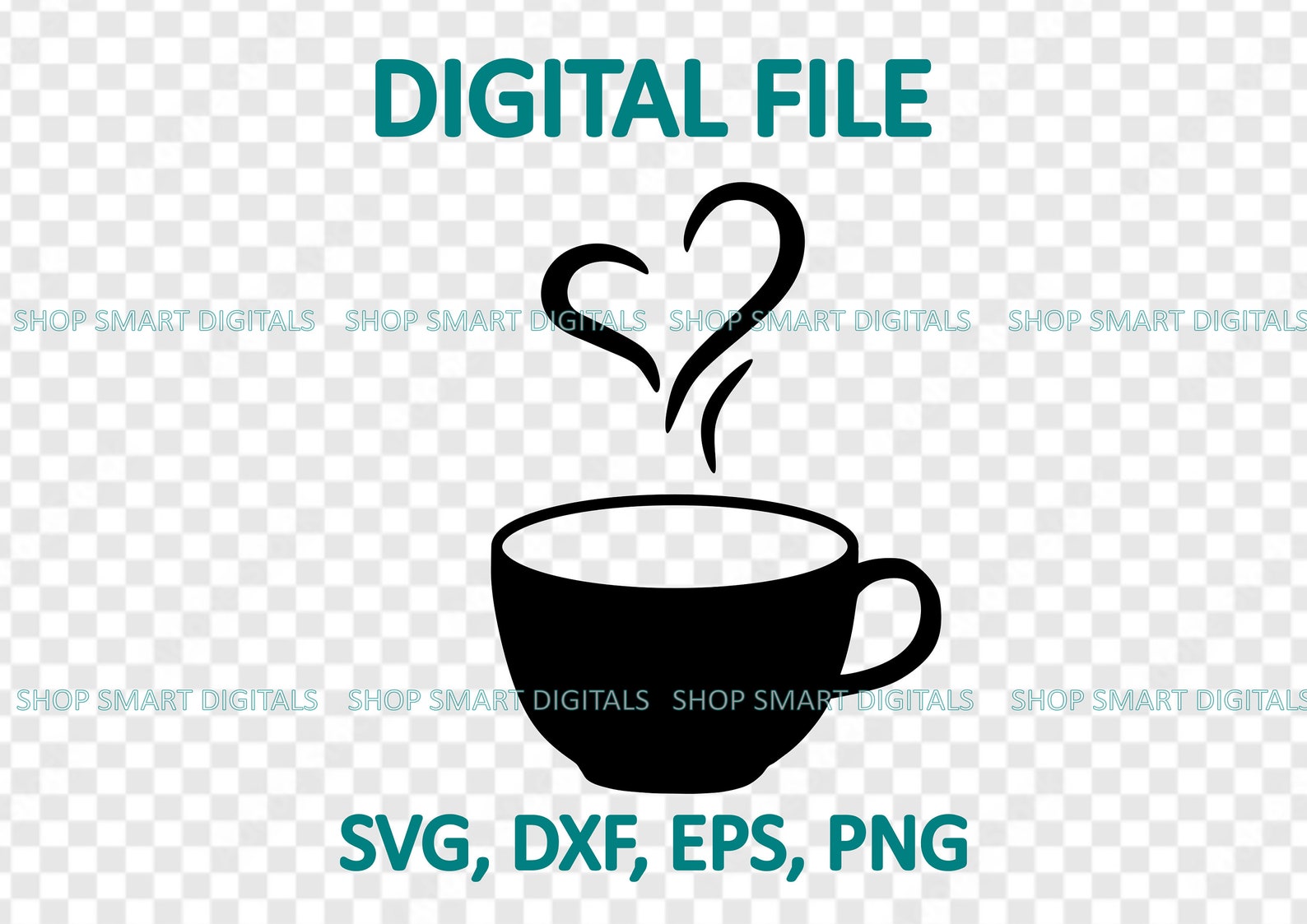 Mug Svg | Mug With Heart Steam Svg | Coffee Svg Cut File | Coffee Clip ...