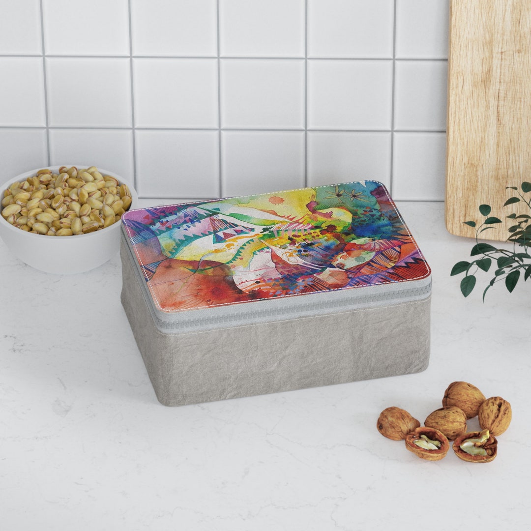 Paper Lunch Box Aquarell Art - Etsy