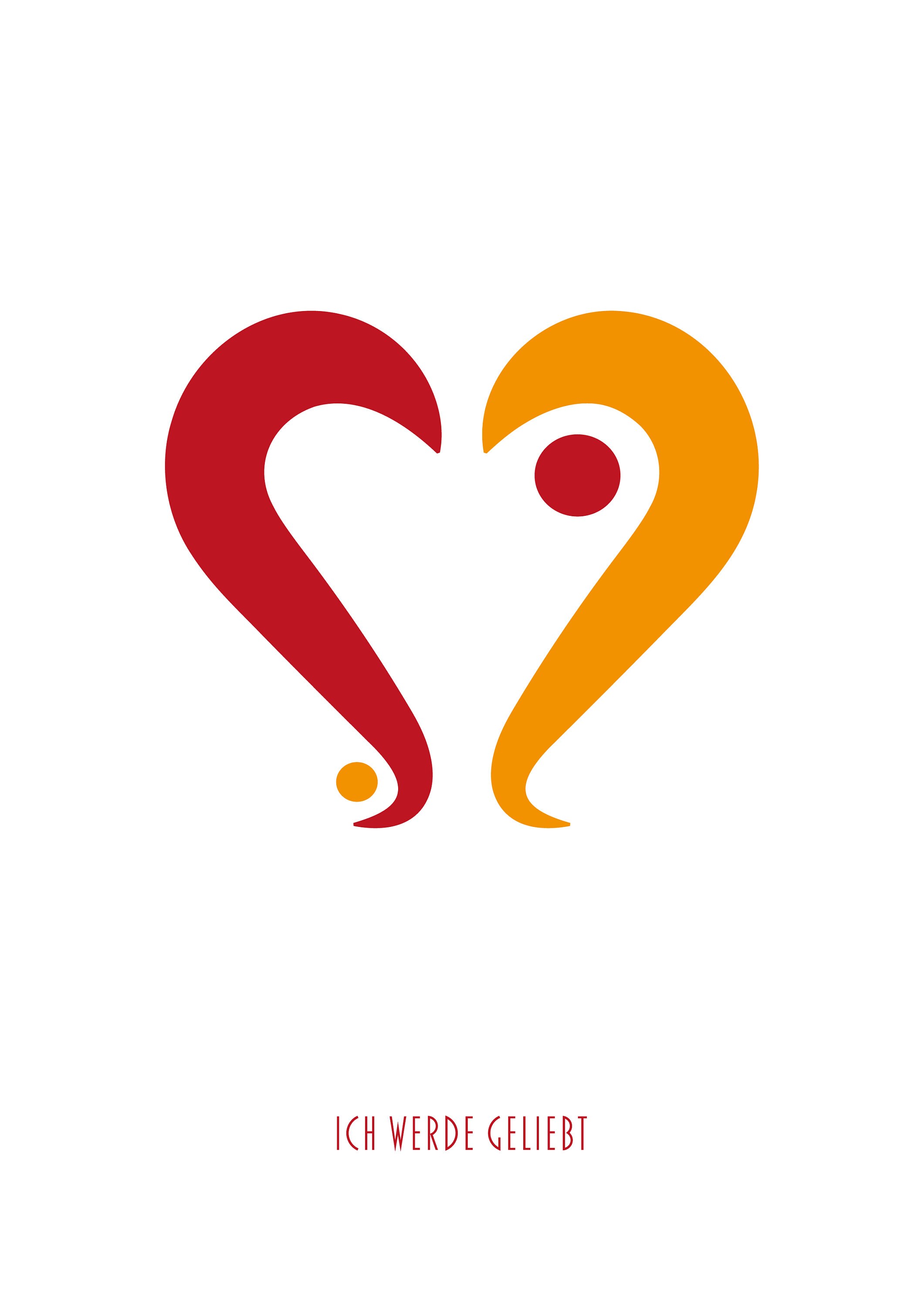 Digital Poster A4 Affirmation and Affirmation Symbol i Am Loved - Etsy