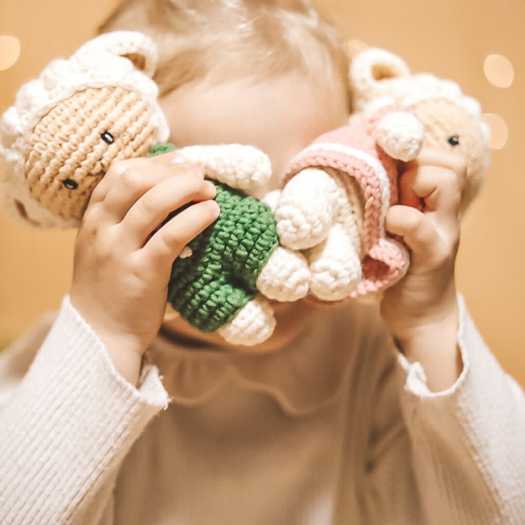 Mini Sheep Handmade Cuddly Toy Gift for Child Crochet - Etsy