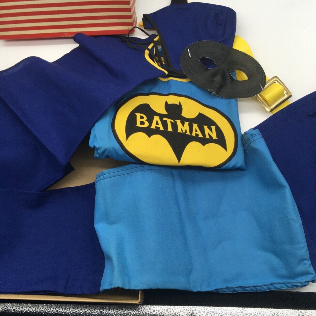 Vintage Ben Cooper Batman Playsuit Youth Size 12-14 Halloween 60s ...