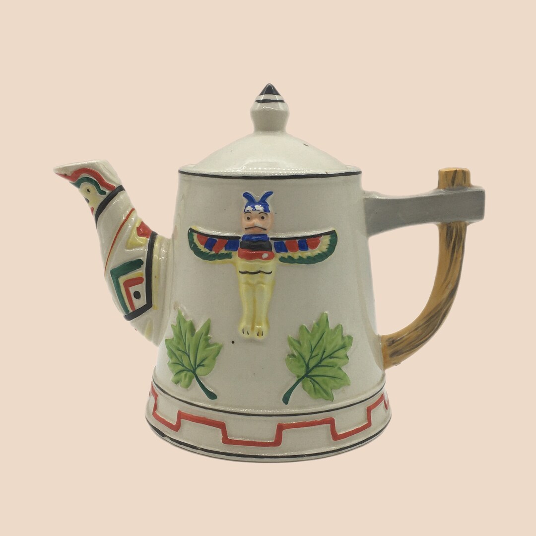 Shafford Teapot Native American Totem Pole, 3 Cup Tea Pot, Collectible ...