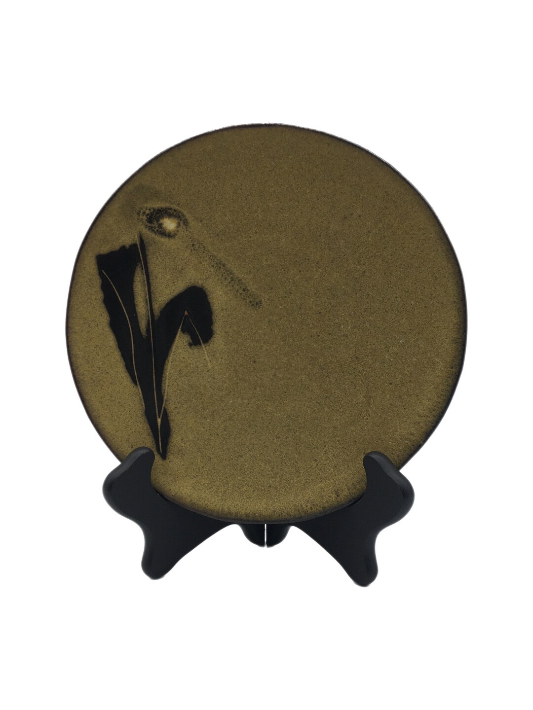 Art Pottery Plate, Potter Edna Arnow, Thumbprint Pottery Plate ...