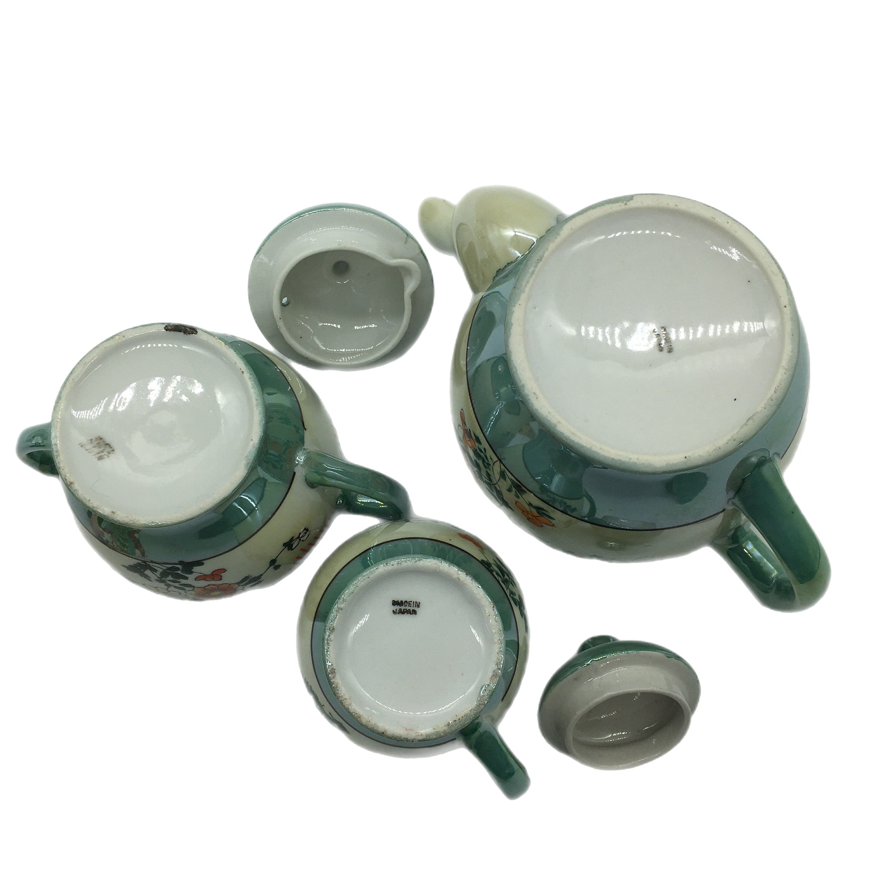 Lusterware Tea Set 3 Piece Japan, Japanese Lusterware, Art Deco Design ...