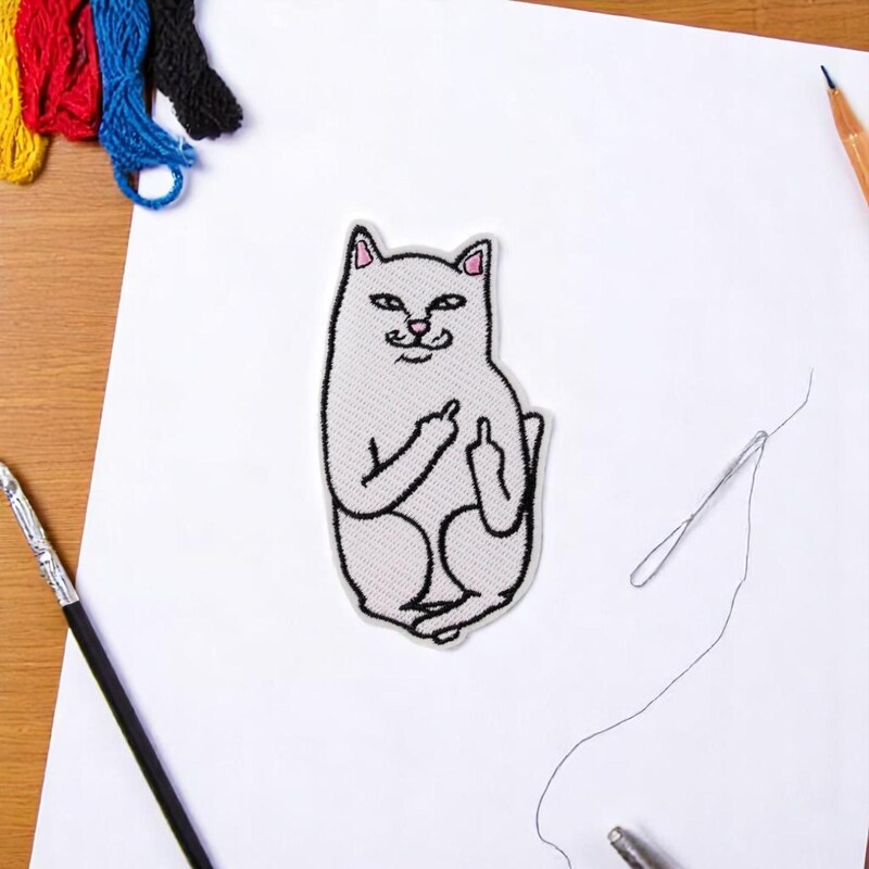 Middle Finger Cat - Etsy
