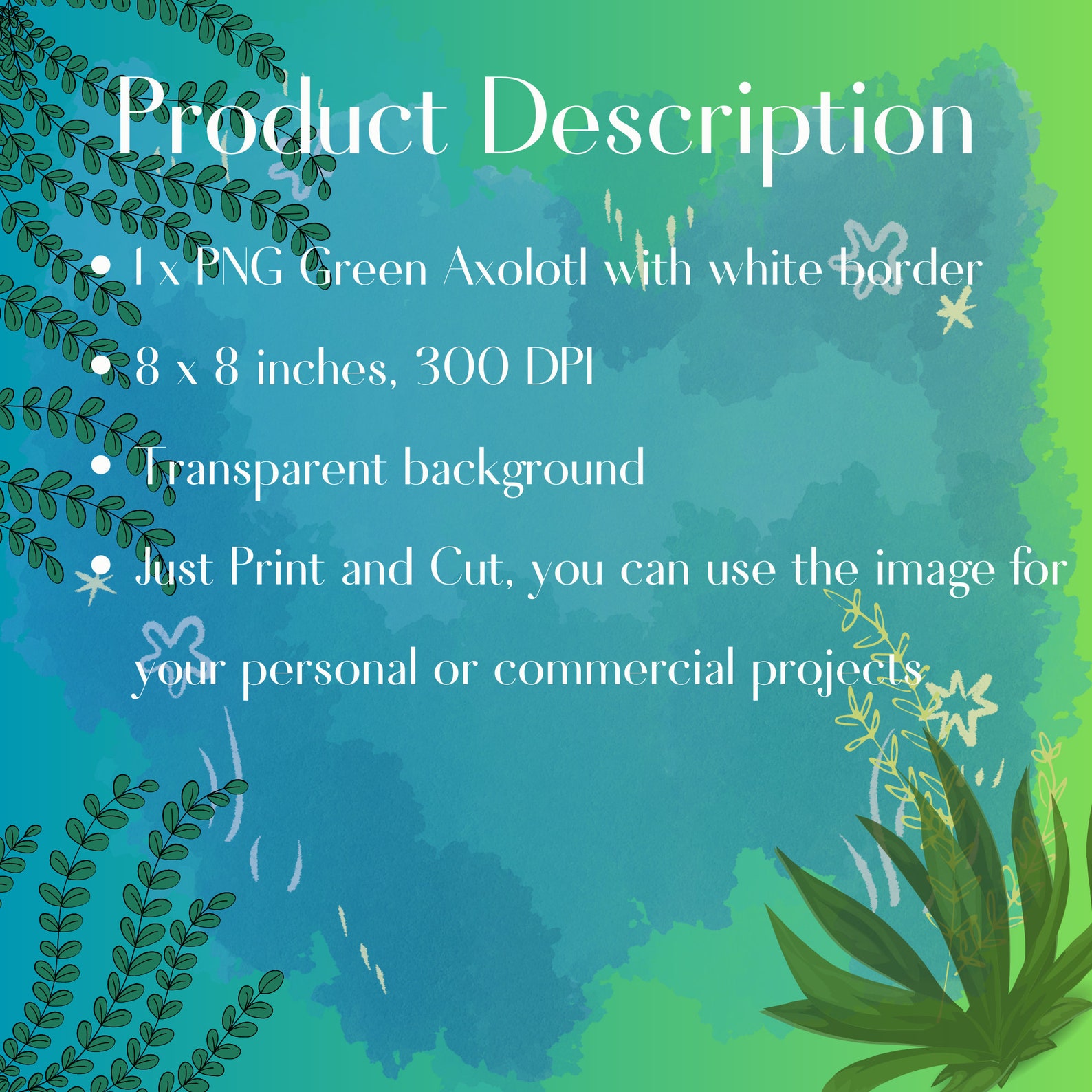 Cute Green Axolotl PNG, Digital Downloads - Etsy