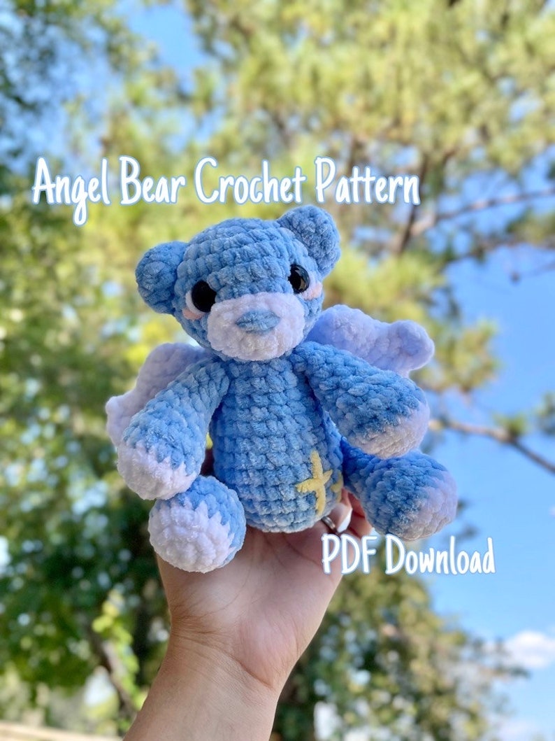 Angel Bear Crochet Pattern PDF. Amigurumi Pattern. - Etsy